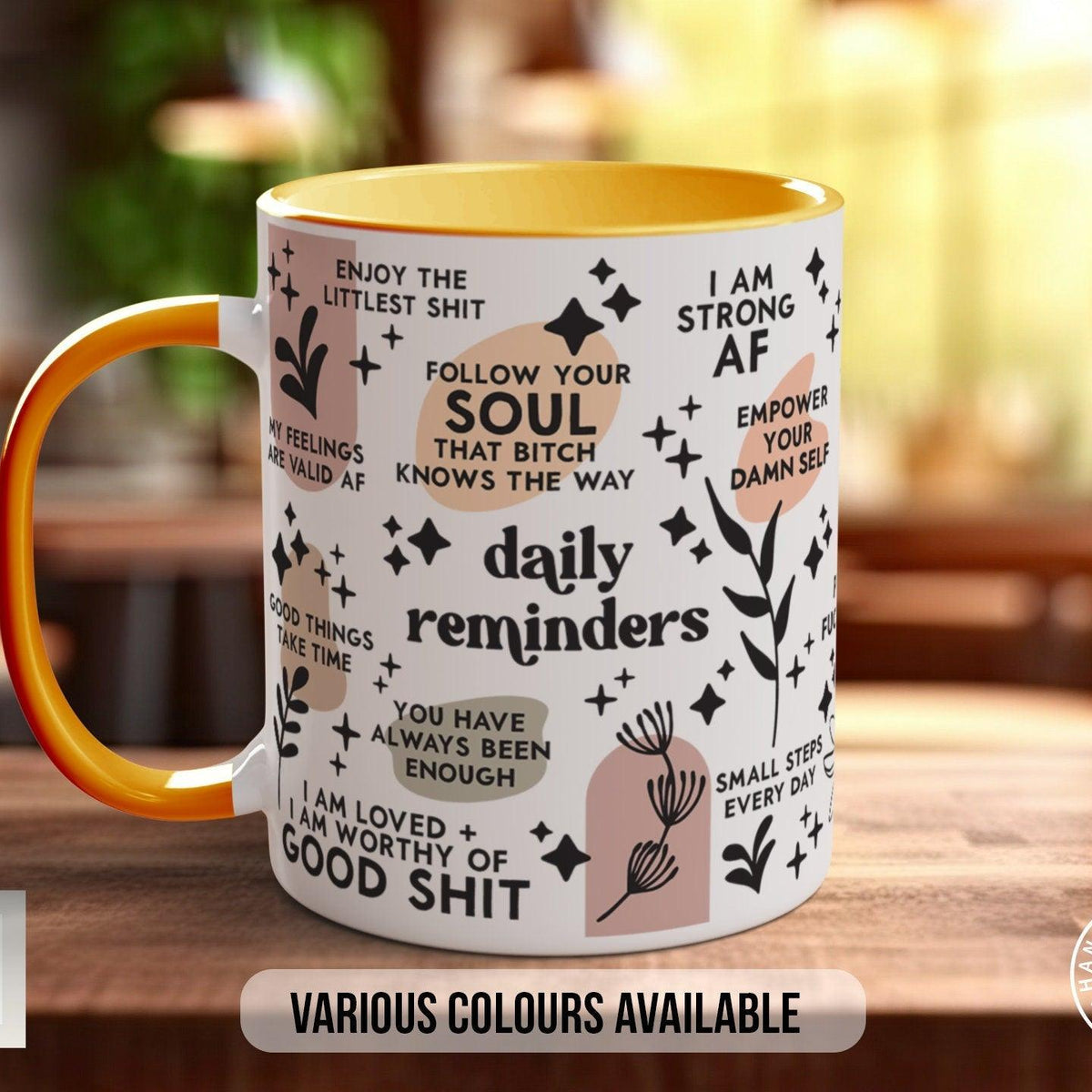 Daily Reminders Mug | Funny & Explicit Motivational Gift – Sipfull ...