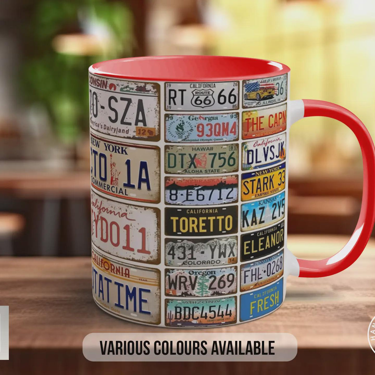 Vintage Car Plates Mug | Retro Licence Plate Gift for Petrolheads ...