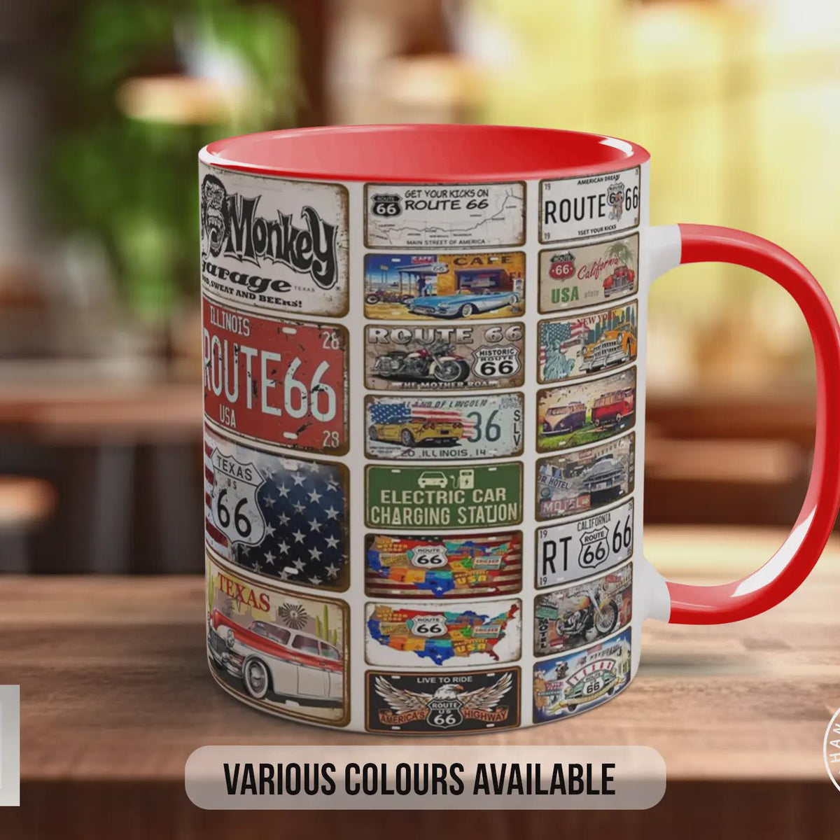 Route 66 Live to Ride Mug | Vintage Americana Gift for Bikers – Sipfull ...