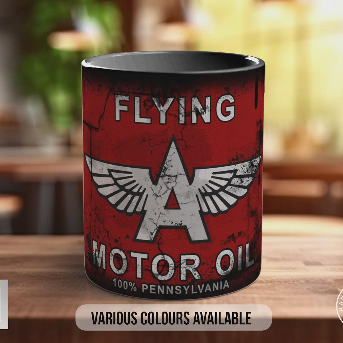 Flying A Motor Oil Mug | Vintage Americana Gift for Petrolheads ...