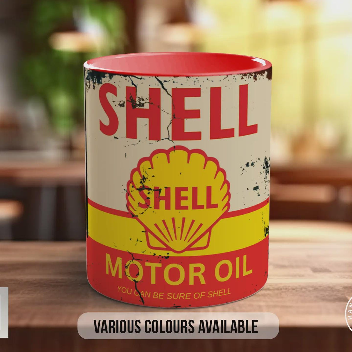 Shell Motor Oil Mug | Vintage Petrol Can Gift for Car Lovers – Sipfull ...